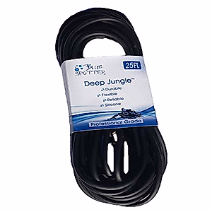 25 Feet Deep Jungle Black Flexible Airline Tubing for Aquariums, Terrariums, and Hydroponics (25 Feet)