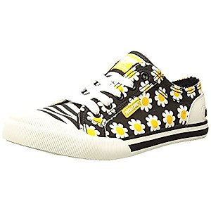 Rocket Dog womens Jazzin Sneaker, Daisy Black, 9 US