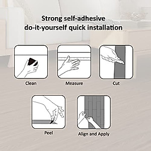 Mysflosy Peel and Stick Floor Tiles, Self-Adhesive Luxury Vinyl Flooring Plank,6x36inch 36pack 54 Sq.Ft, Waterproof DIY Deep Wood Grain Planks Easy to Install for Kitchen, Living Room, Light Brown