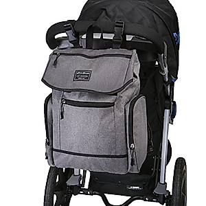 Eddie Bauer Back Pack Diaper Bag, Laminate Grey