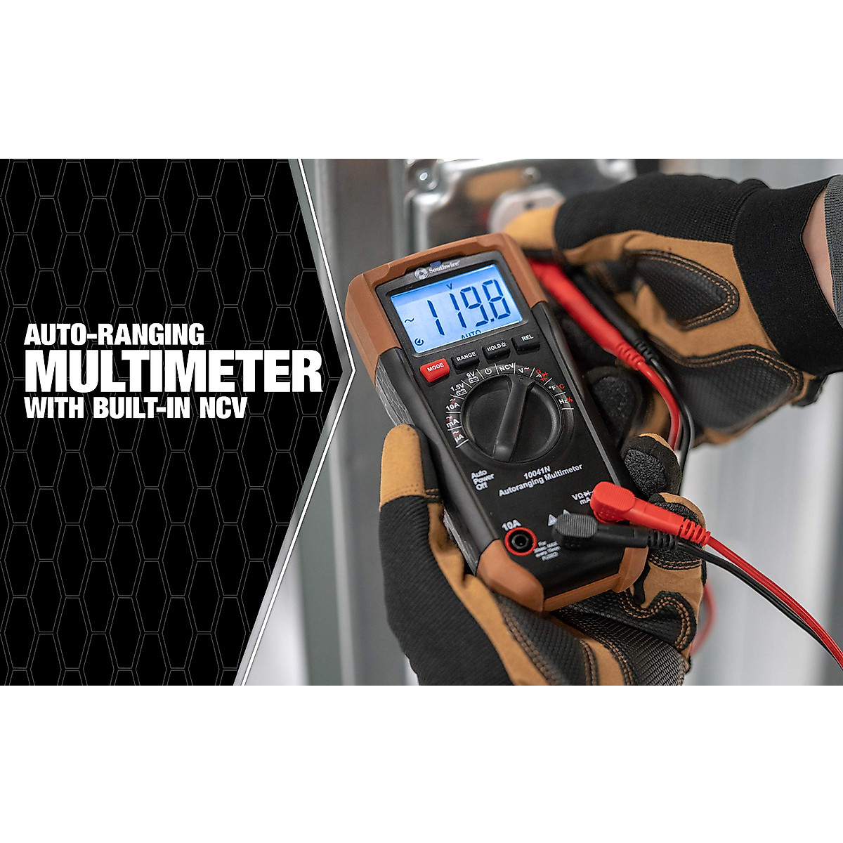 Southwire 10041N Auto Multimeter;Black/Brown