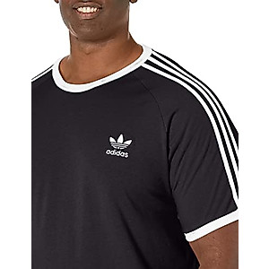 adidas Originals Men's Adicolor 3-stripes Tee, Black, X-Large