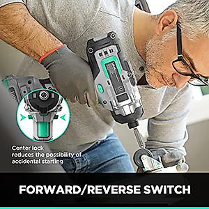 Litheli 20V Cordless Impact Driver, 1/4 Hex Impact Driver 1150 In-Lbs Torque, 3 Socket Adapters, 2 Driver Bits(Battery and Charger not Included)