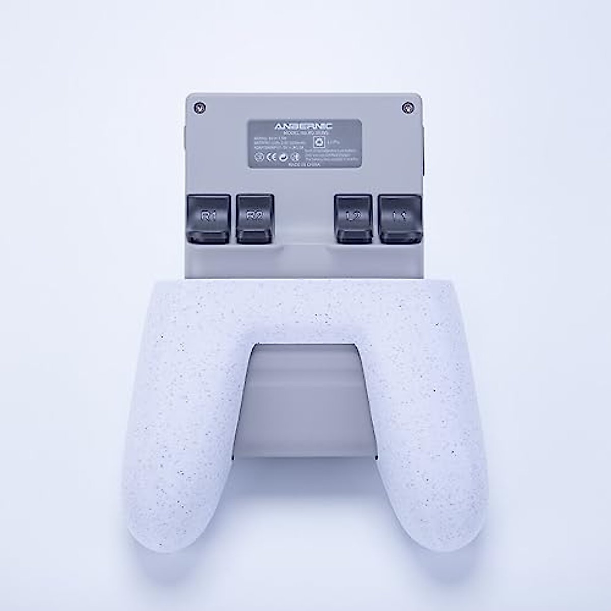 RG353VS/RG353V Game Controller Handle, DIY Retro Handheld Game Console Comfortable Grip Gamepad (Marble White)