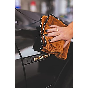 The Rag Company - The Wolf Pack - Premium Ultra-Soft Microfiber Detailing Towels; Buttersoft Suede Edge; Perfect for Buffing and Final Wipedowns; 480GSM, 16in x 16in, Mixed Earth Tone Colors (9-Pack)