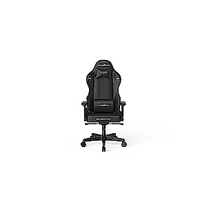 DXRacer Gaming Chair with 4D Armrest, Premium PVC Leather Racing Office Computer Recliner with Ergonomic Headrest and Lumbar Support, Black