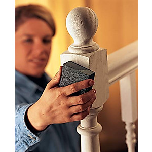 3M CP000-6P-CC Sanding Sponge Extra Fine Grit, 3-3/4 in x 2-5/8 in, Black, 6 Count