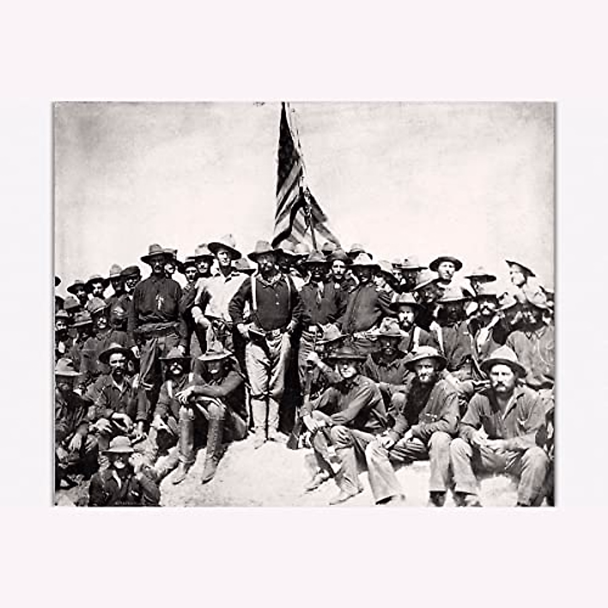 History Prints Teddy Roosevelt & the Rough Riders - Spanish-American War Poster - 16 x 24 inches