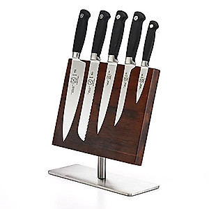 Mercer Culinary Genesis 6-Piece Magnetic Board Knife Set, 11 3/8 x 9, 11 1/2 inch high, Stainless Steel
