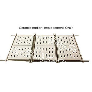 Hongso 8" x 7.25" Replacement Ceramic Radiant Flame Tamer, Heat Plate for Bakers and Chefs, SAMS & Turbo, Fiesta, Grand Hall Y0005XC, Member's Mark Gas Grill Models, CRG501 6-Pk