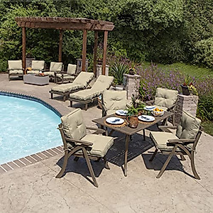 Arden Selections PolyFill Outdoor Chaise Lounge Cushion 76 x 22, Tan Leala