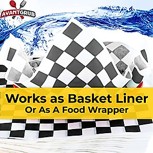 Extra Large, Grease Resistant Black Sandwich Liner 300 Sheet Pack. Microwave Safe 15x15 in Wax Paper Deli Wrap for Restaurants, Churches, BBQs, Concession Stands, School Carnivals, Fairs. Made in USA
