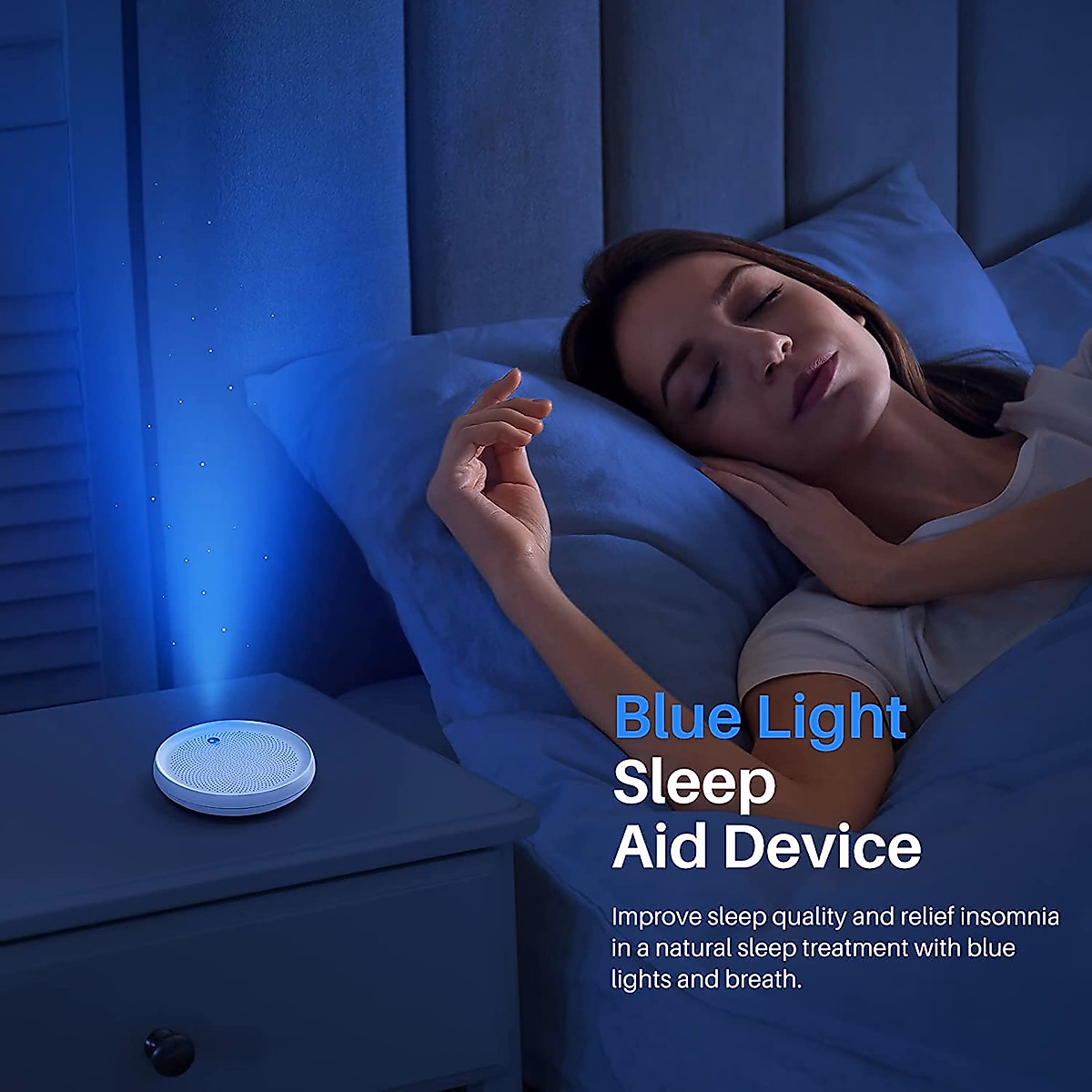 Sleep Aid Device, Sleep Aid Machines Baby Sleep Soothers, Night Light, Fall Asleep Faster for Adult Baby Insomnia Stress Worries Relief Sleeping -Best Gifts