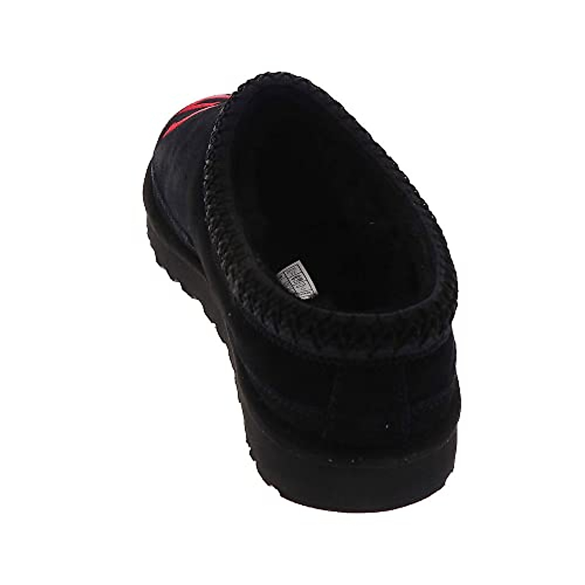 UGG Men's Tasman Logo Slipper, Black / Samba Red, 11