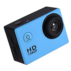 fosa Action Camera Waterproof Outdoor Sports Cam with Waterproof Housing Case, Cycling Sports Mini DV Camcorder Build in Rechargeable Batteries with Mounting Accessories Kits(Blue)