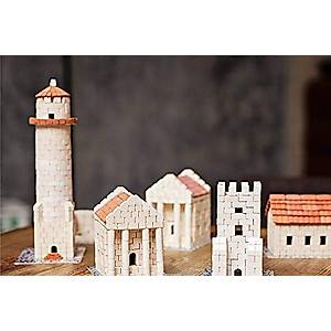 Wise Elk Toy Storage construction set, real plaster bricks, gypsum reusable building kit, 370 pcs, educational gift