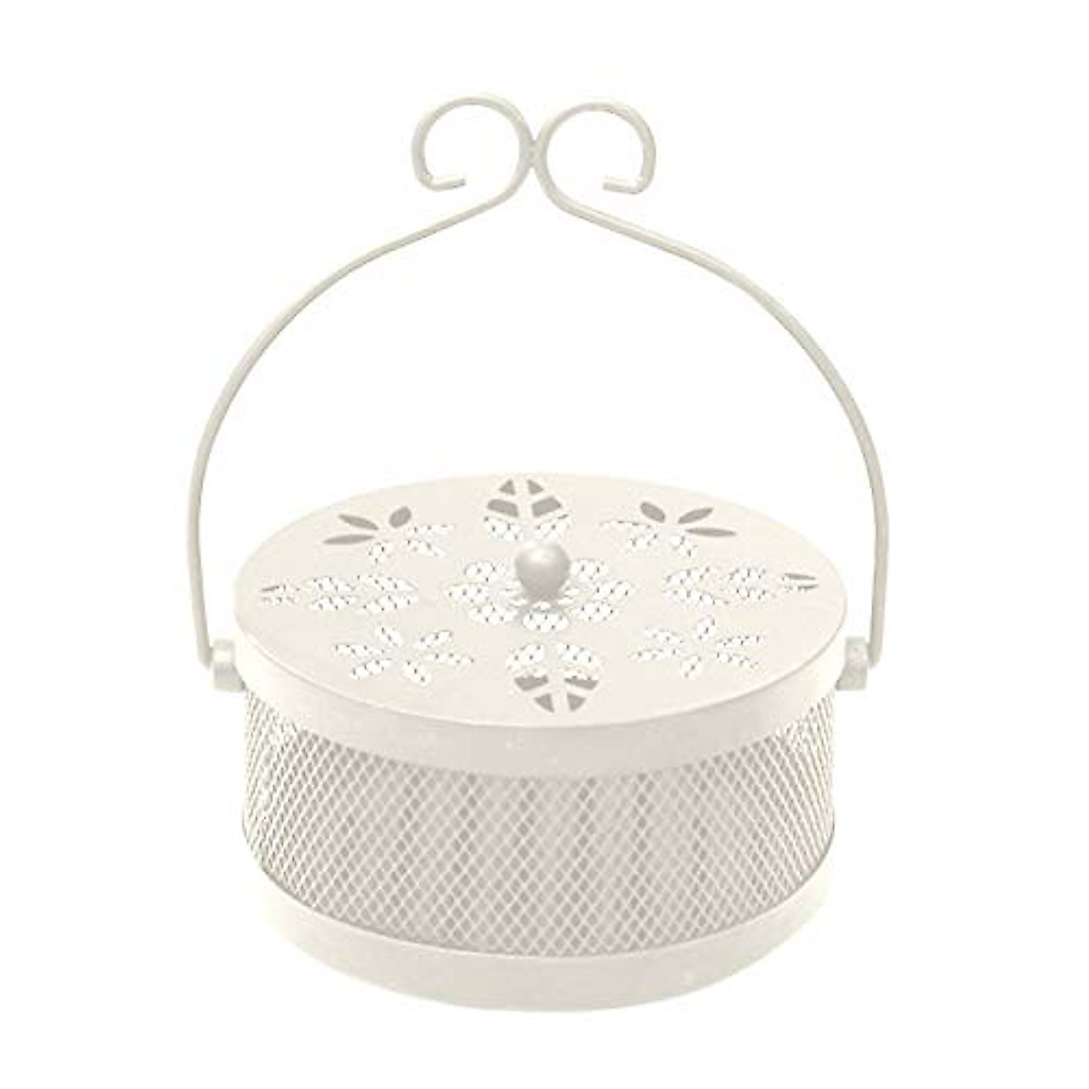 SoBeiKre Garden Home Coil Portable Holder for Incense Retro and Burner Patio Lawn & Garden Insect Candle (0-White, One Size)