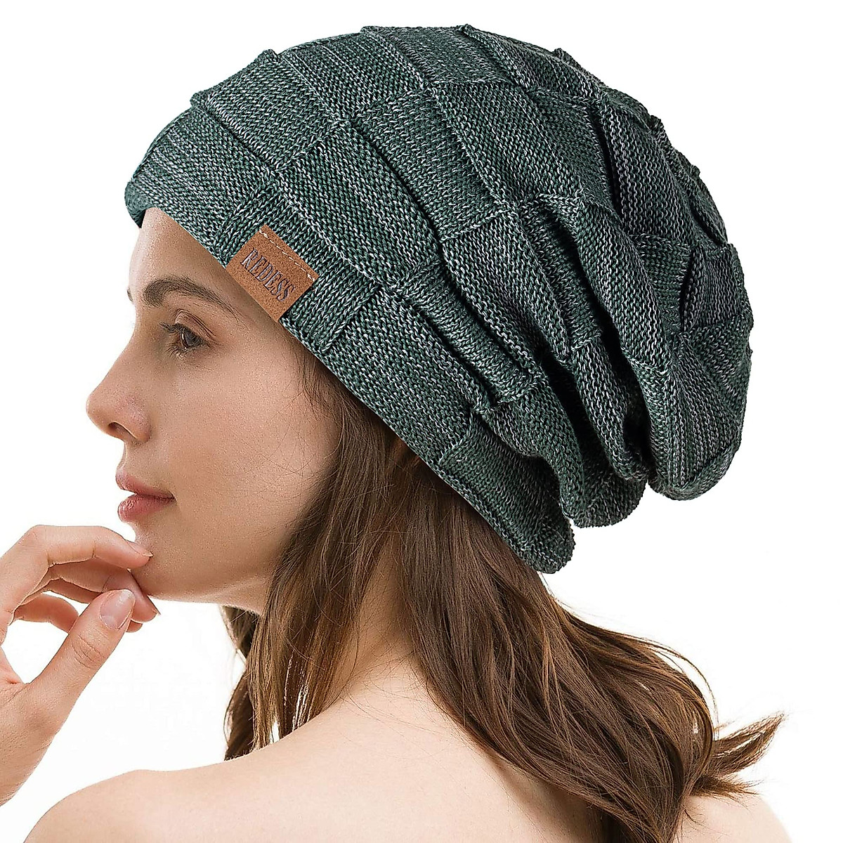 REDESS Beanie Hat for Men and Women Winter Warm Hats Knit Slouchy Thick Skull Cap