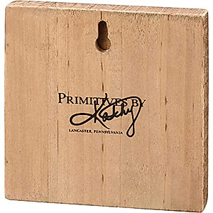 Primitives by Kathy White Bunny Home Décor Sign 4.50" x 4.50" x 1"