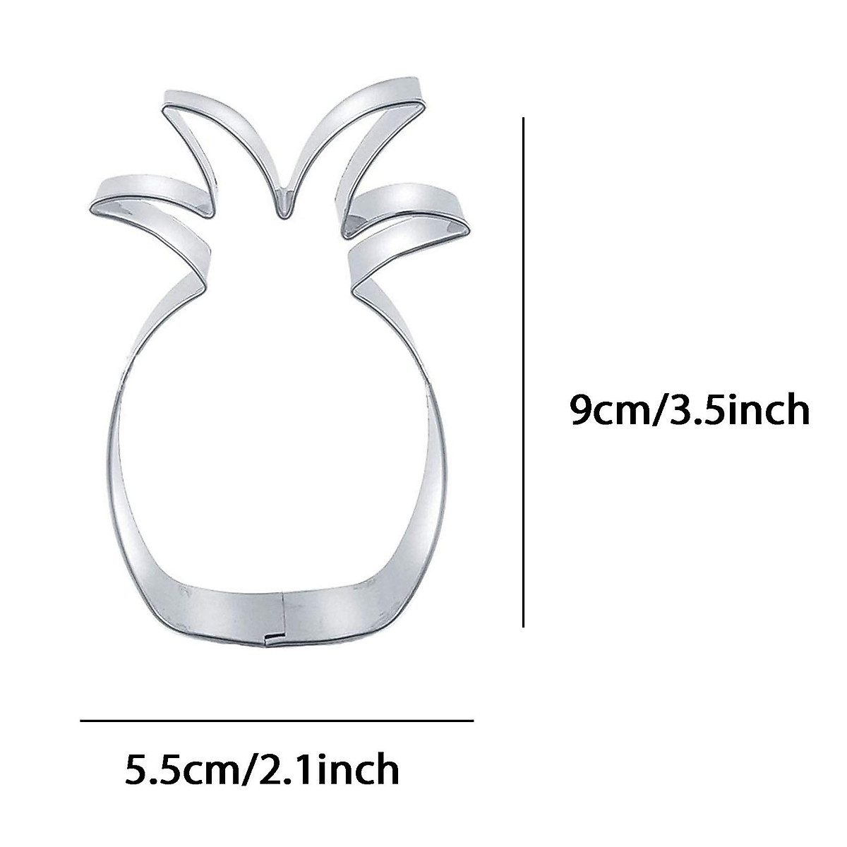 WJSYSHOP Pineapple Cookie Cutter Stainless Steel