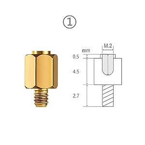 M.2 SSD Mounting Screws Kit for PS5 and Asus Gigabyte ASRock Msi Motherboards Copper（40pcs）