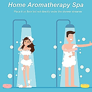 Aromatherapy Shower Steamers Shower Bombs for Women Set of 6 Nighttime Shower Tablets Self Care & SPA Relaxation Bath Gifts for Women and Men, Shower Steamers for Birthday Valentines Gift