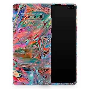 DesignSkinz Liquid Abstract Paint Remix V45 Protective Vinyl Decal Wrap Skin Cover Compatible with The Samsung Galaxy S20 (Screen Trim & Back Glass Skin)
