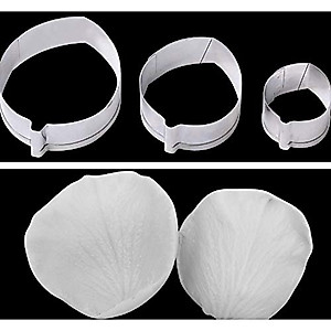 AK ART KITCHENWARE Sugarpaste Flower Veiner and Cutters Set Silicone Veining Molds Fondant Cake Decorating Tools for Bakery (Hydrangea Petal Vein)