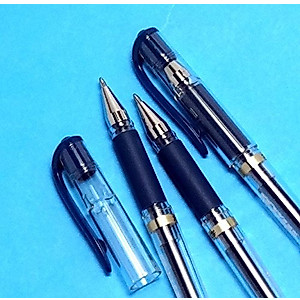 Uni-Ball Signo Broad Point Gel Impact Pen Blue Black Ink, 3 pens per Pack (Japan Import) [Komainu-Dou Original Package]