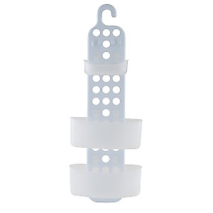 Bath Bliss 3 Tier Adjustable Shelves Shower Caddies, White