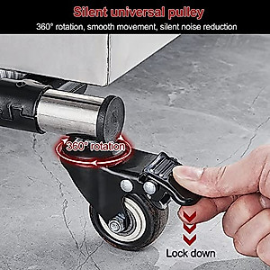 Movable Mop Broom Holder Put Wet Mops Floor Standing, Cleaning Tools for Housekeeping,Broom and Mop Organizer Wall Hanging,for Schools, Hospitals, Factories, Hotels, Restaurant, Etc.