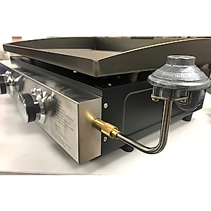 Outdoor Bazaar Griddle Regulator Replacement for Blackstone 17/22 Inch & Pit Boss/Pit BOSS Griddles, Brass & Zinc Alloy, 25000 BTU/hr, 11"W.C