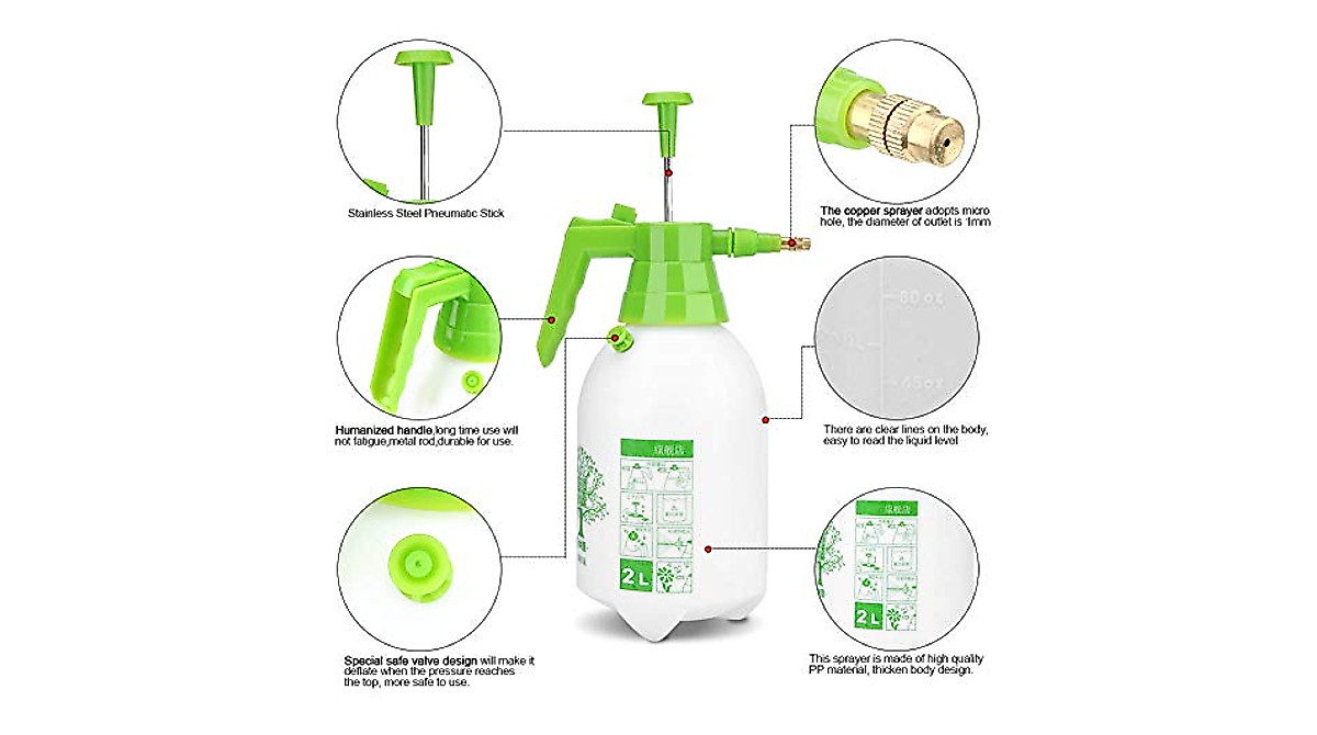2L PP Manual Water Sprayer - Safe Garden Spraying Tool