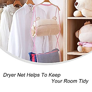 Pillow Drying Net Creative Hanging Drying Rack Multifunction Drying Mesh Bag for Plush Toy and Pillow