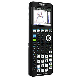 Texas Instruments TI-84 Plus CE Color Graphing Calculator, Black 7.5 Inch