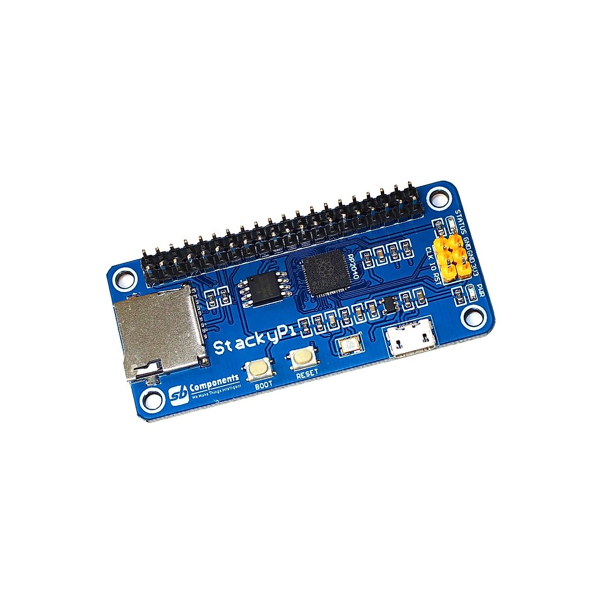 StackyPi - Stackable Raspberry Pi HAT Based on Raspberry Pi RP2040 MCU, Helps to Run The Raspberry Pi Hats via The Pico Zero RP2040