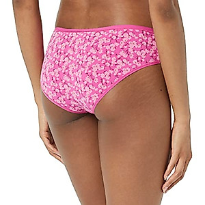 Amazon Essentials Women's Cotton Hipster Underwear (Available in Plus Size), Pack of 6, Floral Dots, Medium