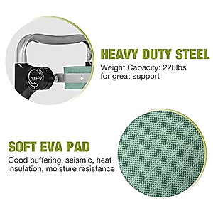 Gardening Seat Garden Kneeler and Seat Workbench Gardening Workseats Foldable Garden Seat Bench with Soft EVA Kneeling Pad for Gardening Tool Bag 2 in1 PRESS FOLDING Waterproof Gardening Gifts 330lbs
