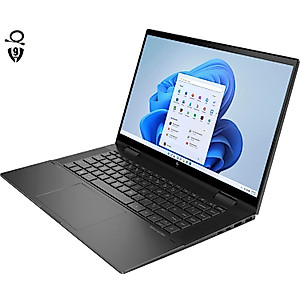 HP Envy x360 2-in-1 15.6" FHD Touchscreen Laptop, AMD Ryzen 5 5625U, 16GB RAM 256GB SSD, Wi-Fi, Bluetooth, HDMI, Webcam, Backlit Keyboard, Windows 11 Home, Nightfall Black