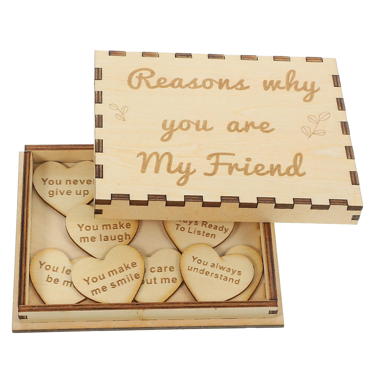 NOLITOY Personalized Sentimental Box Reasons Why You Are My Best Friend Cute Birthday For Her Women Friendship & Bestie
