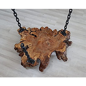 Live Edge Olive Tree Root Amazing Naturally Form Wood Slab, Big Coffee Table 79X 77 cm (Handmade)