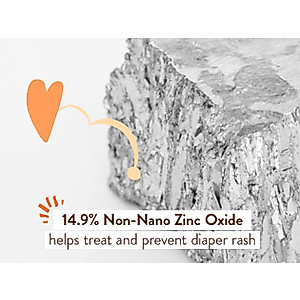 Babo Botanicals Sensitive Baby Fragrance-Free Diaper Rash Cream Spray - with Non-Nano Zinc Oxide, Organic Shea Butter, Olive Oil & Aloe Vera - EWG Verified & Hypoallergenic - 3 fl. oz., White