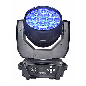 Boulder Pro 19x15W Zoom Beam Wash Moving Head Light for Stage Lighting Effect with RGBW 4in1 LED and DMX Control Dj Disco and Nightclub