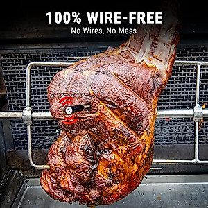 TempPro 500FT Wireless Meat Thermometer for Grilling and Smoking, Bluetooth Meat Thermometer Wireless with Dual Temperature Alert, Digital Food Cooking BBQ Thermometer for Smoker, Oven & Rotisserie