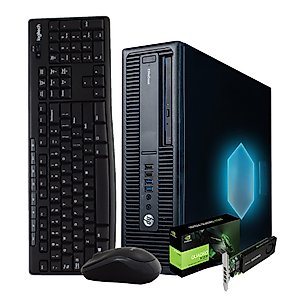 HP Computer for Editing, Workstation PC Desktop with Powerful 6th Gen Intel Core i5, NVIDIA Quadro K1200 4GB, 1TB SSD 1TB HDD Additional Storage, 16GB DDR4 RAM, WiFi, Windows 10 (Renewed)