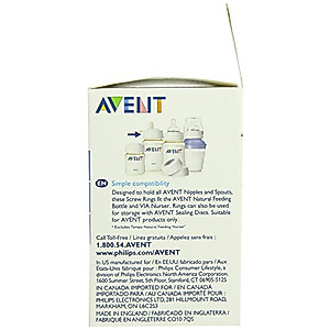 Philips AVENT BPA Free Classic Bottle Screw Rings, 4-Pack