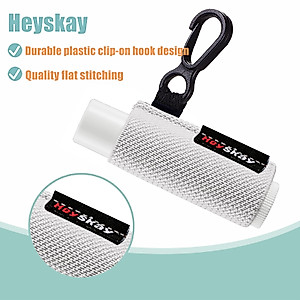 HEYSKAY 3PCS Lip Balm Holder Sleeves Keychain Lipstick Sleeves Lip Gloss Holder Keychain Chapstick Elastic Sleeves