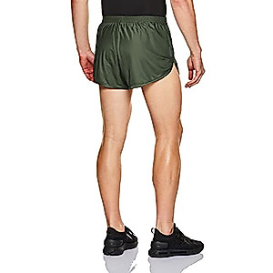 TSLA Men's Active Running Shorts, 3 Inch Quick Dry Mesh Jogging Workout Shorts, Gym Athletic Marathon Shorts, 2.5 Inch Marathon Short Olive, Medium