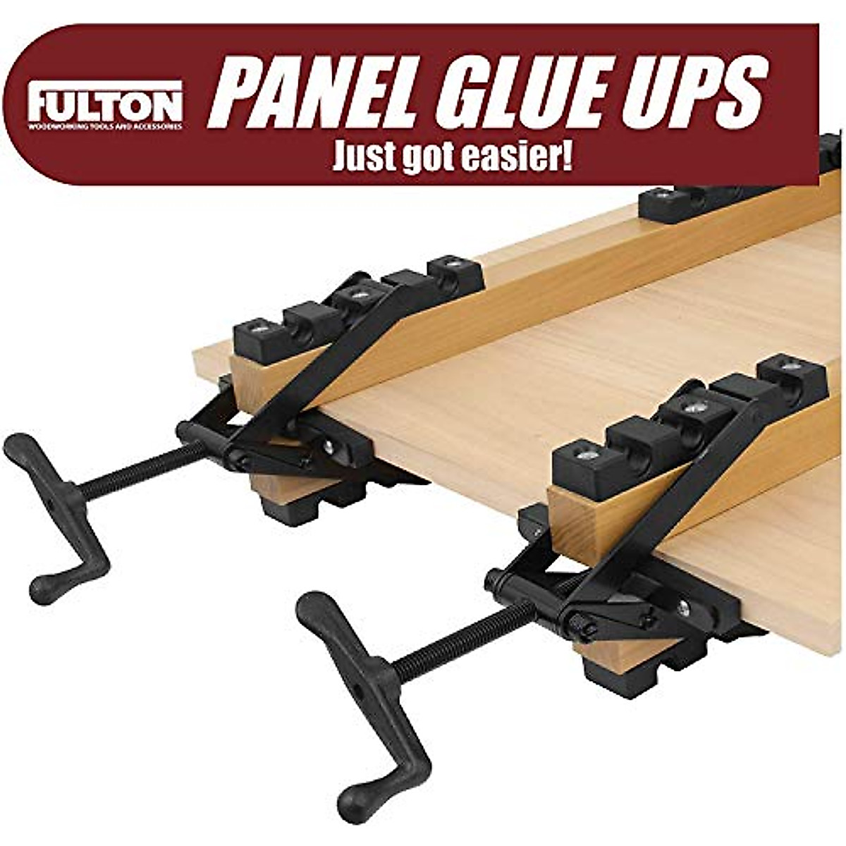 Peachtree Woodworking Supply 2 Pack of 4 Way Pressure Clamps For Clamping Panels - Using Pressure From All Four Directions. Ideal For Woodworkers and Cabinet and Furniture Makers