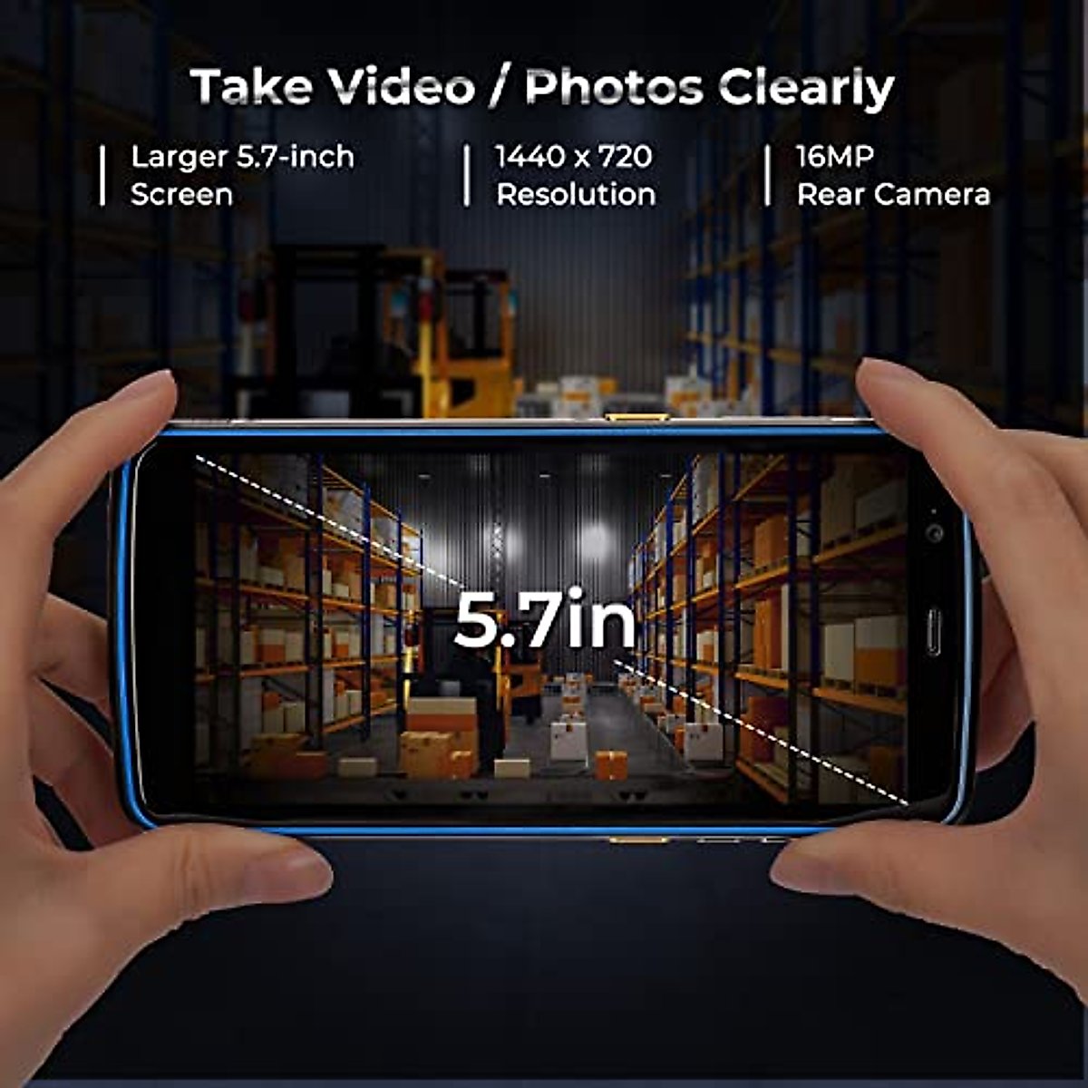 2023 MUNBYN Android Barcode Scanner PDA Inventory Scanner, Android 10, QR 2D 1D Barcode Scanner Reader, 3+32G, Portable Handheld Mobile Computer, IP67 Dual-Band Wi-Fi 4G BT Data Collector for Retail